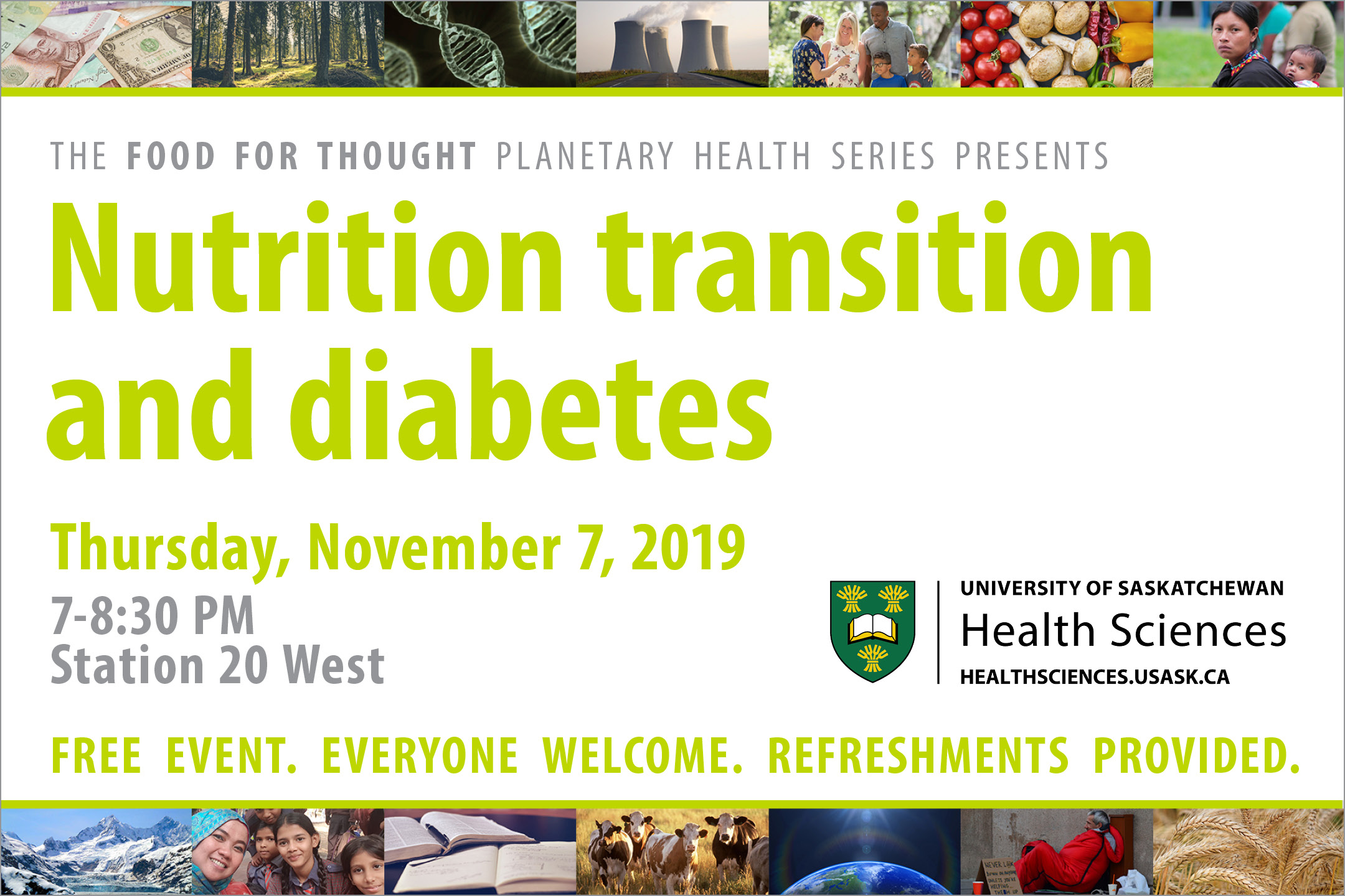 Food for Thought Planetary Health Series event announcement: Nutrition ...