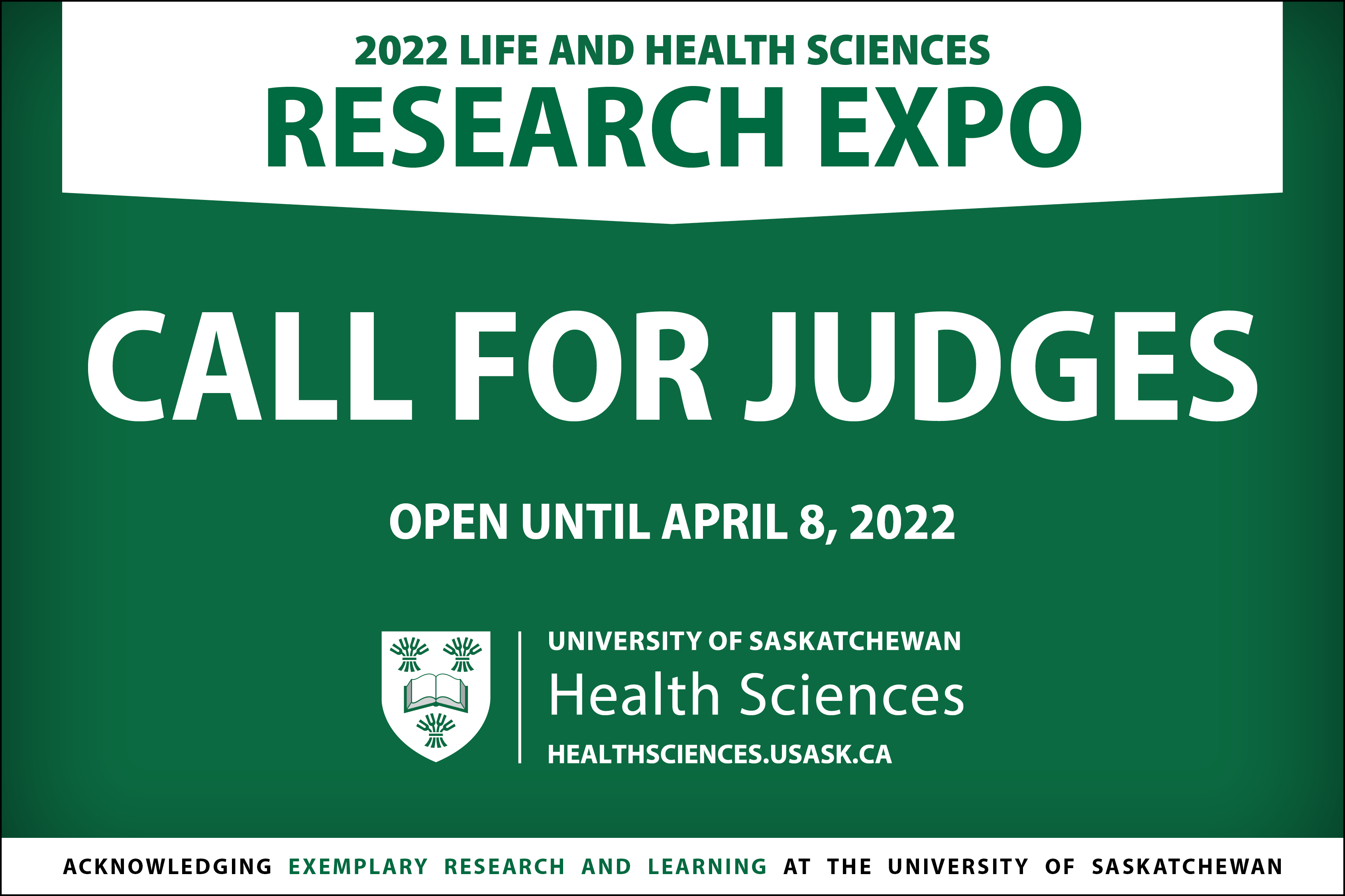 Call for Judges now open — 2022 Life & Health Sciences Research Expo ...